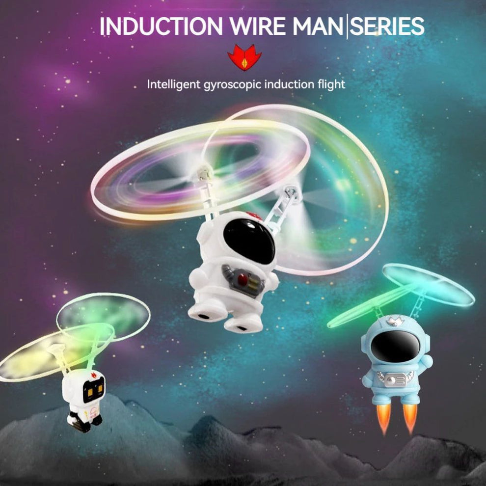 Mini Astronaut Drone Cartoon Spaceman Flying Robot Toys with USB Charg ...